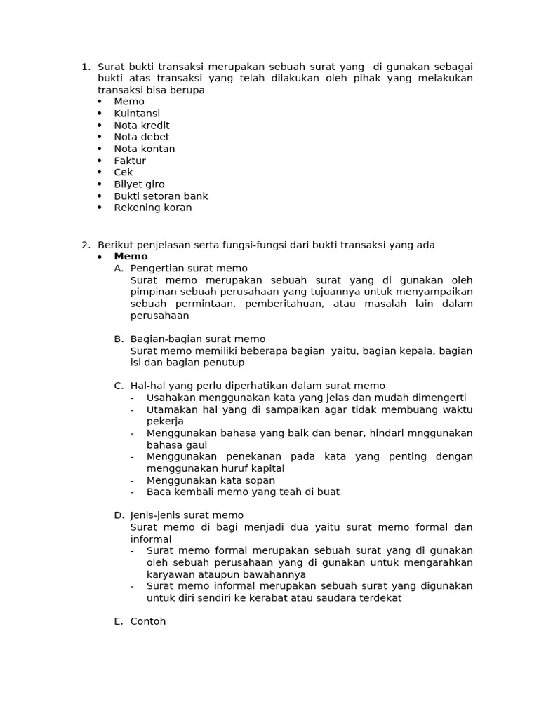 Tugas Daffa (Surat Taransaksi) Classroom (Abang) | PDF