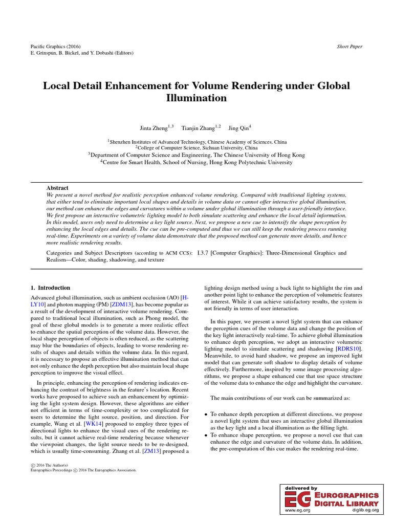 LDE Volume Rendering | PDF LDE Volume Rendering | PDF