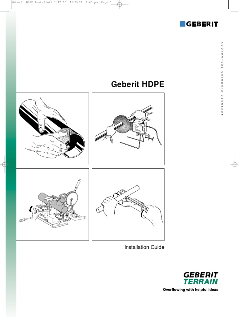 Geberit HDPE: Installation Guide | PDF | Thermal Expansion | Pipe ...