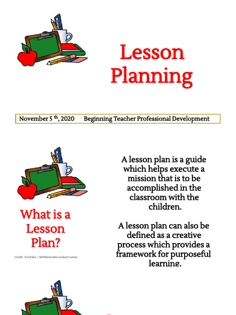 Lesson Planning Powerpoint - FINAL | PDF | Differentiated Instruction ...