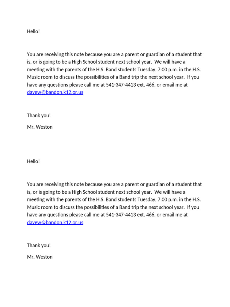 Band Note | PDF
