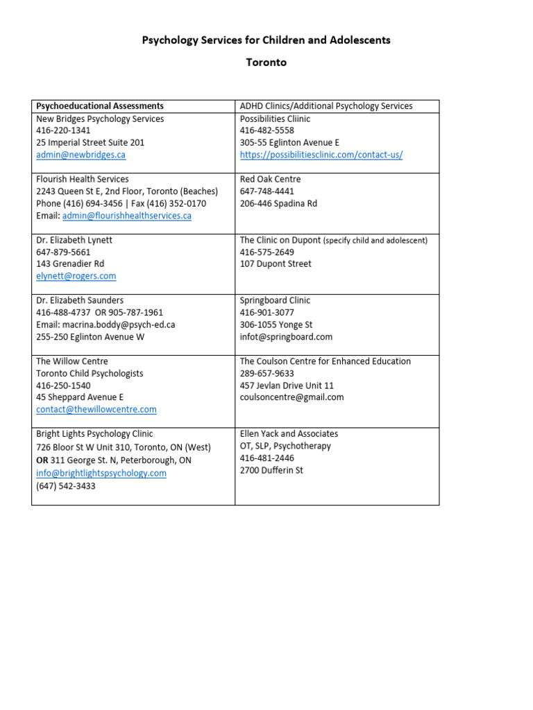 Child & Adolescent Psychology Toronto | PDF | Human Life Stages | Self ...