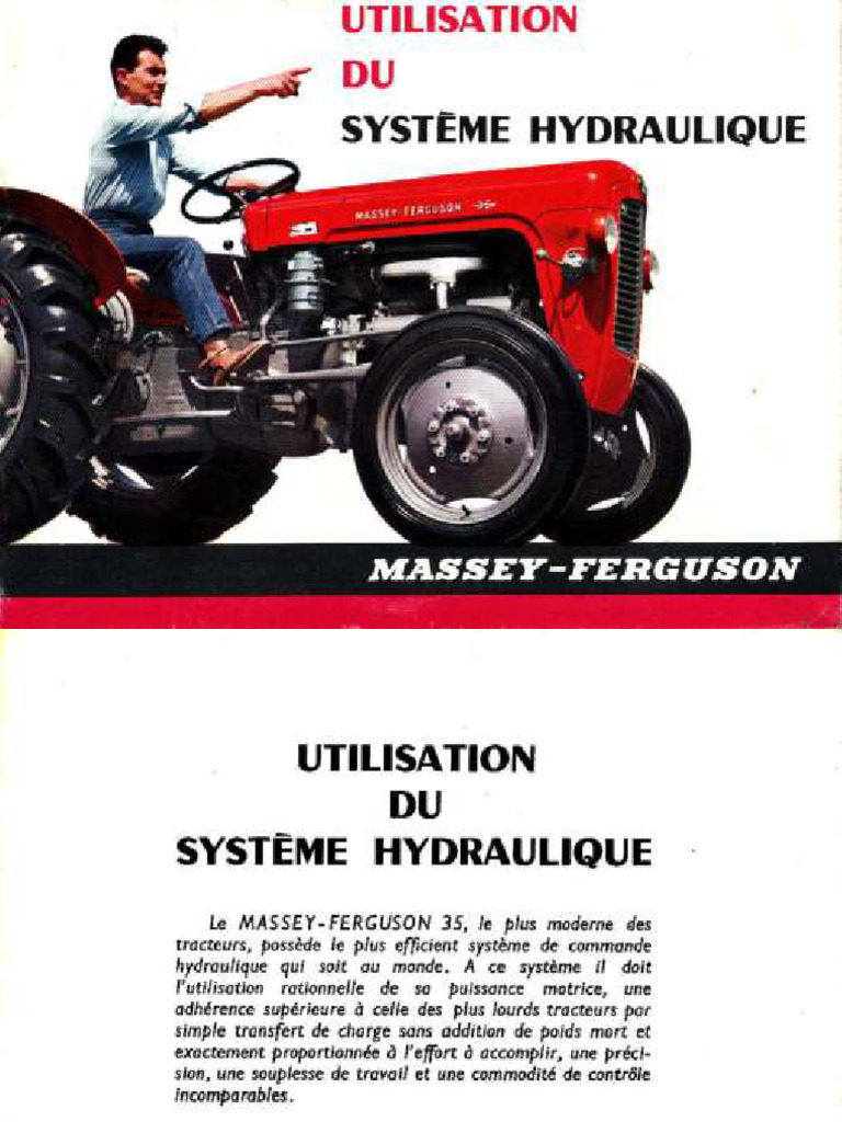 Systeme Hydraulique massey ferguson | PDF