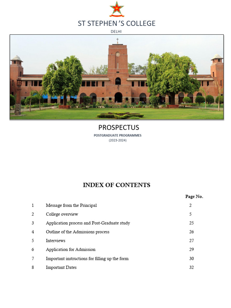 PG 2023 24 Prospectus Final | PDF