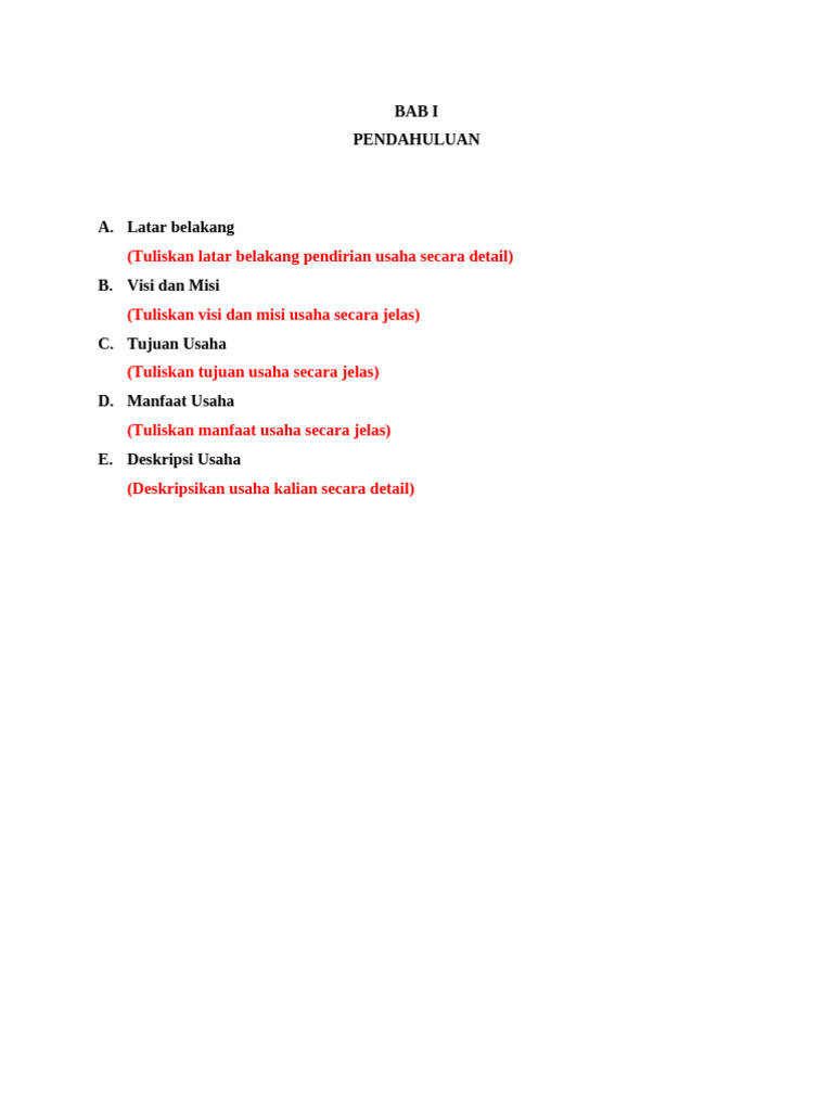 Isi Format Proposal | PDF