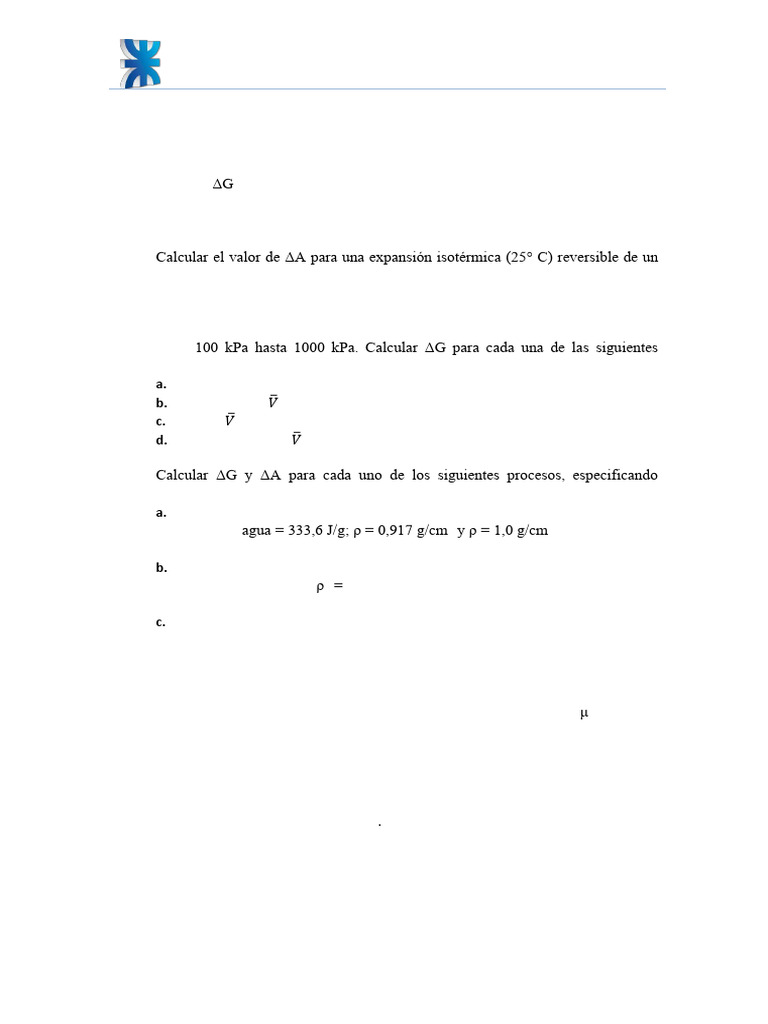 Guia de TP N2 Espontaneidad y Equilibrio | PDF | Gases | Energía libre de Gibbs