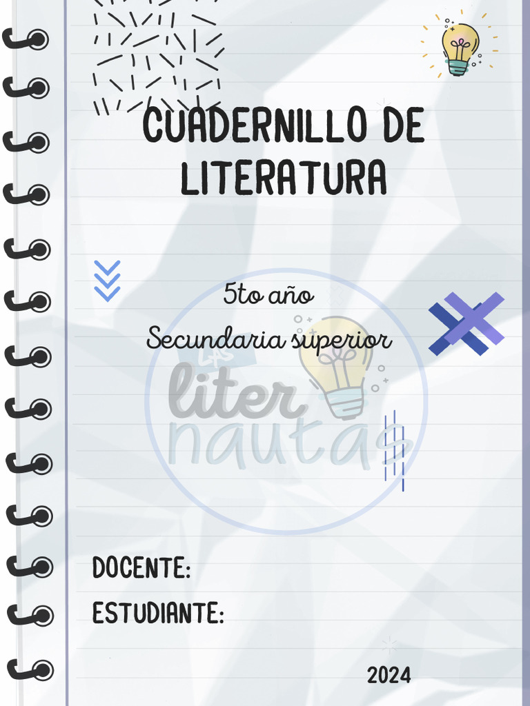 Cuadernillo 5to Literatura 2024 | PDF