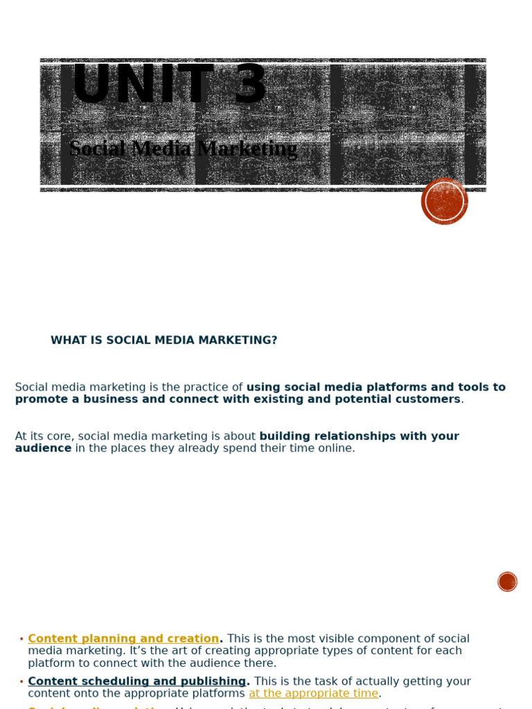 Unit 3: Social Media Marketing | PDF