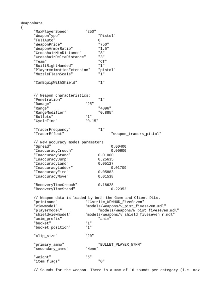 Weapon Fiveseven | PDF