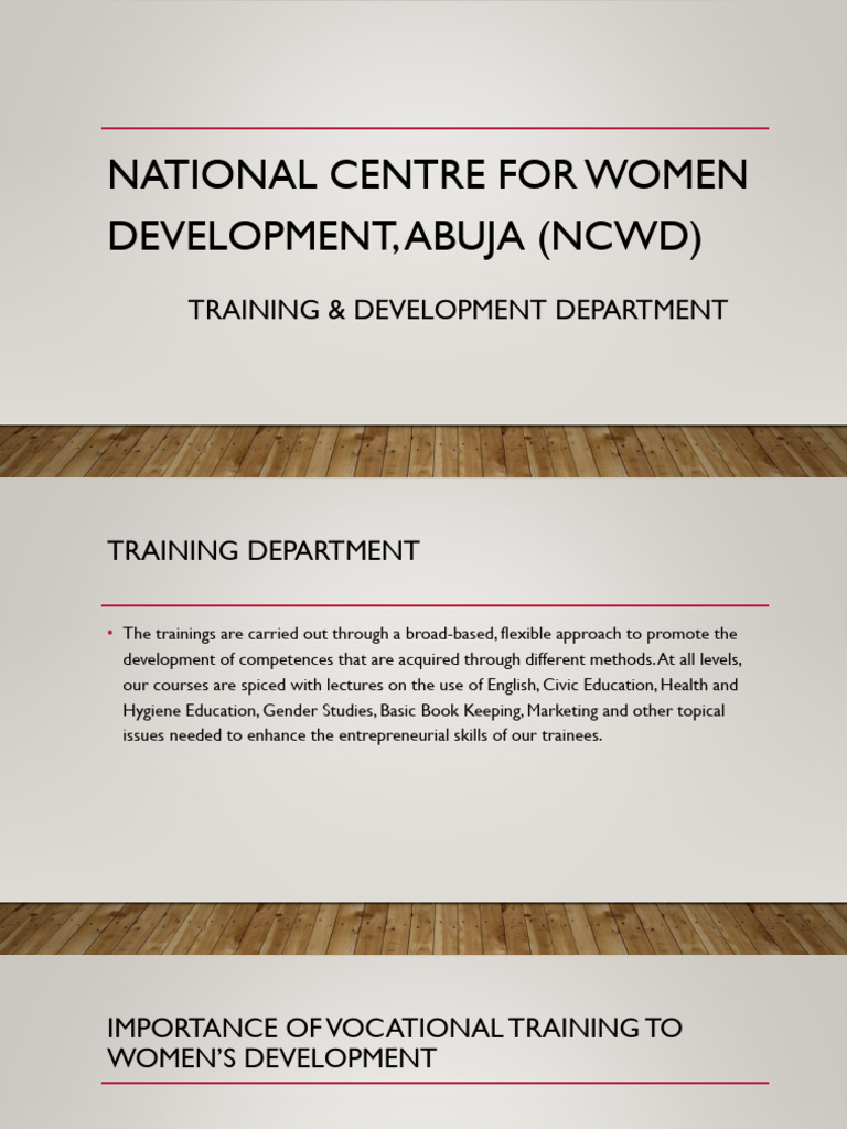 NCWD Training | PDF