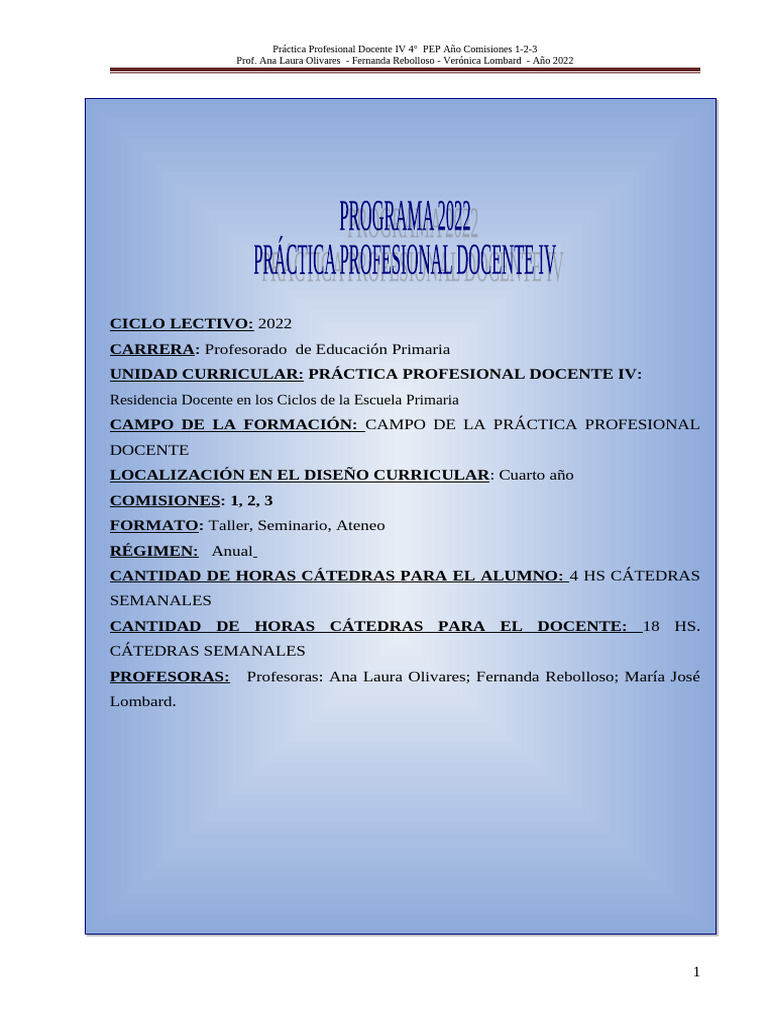 PROGRAMA_2022_PRACTICA_IV | PDF