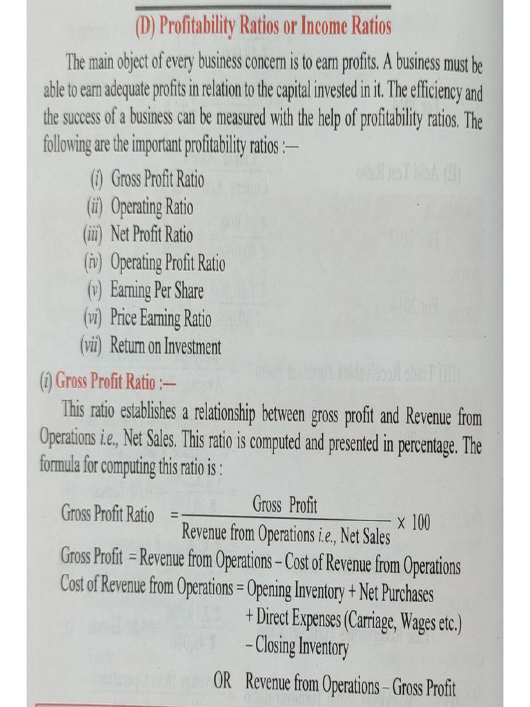 Profitability Ratio | PDF