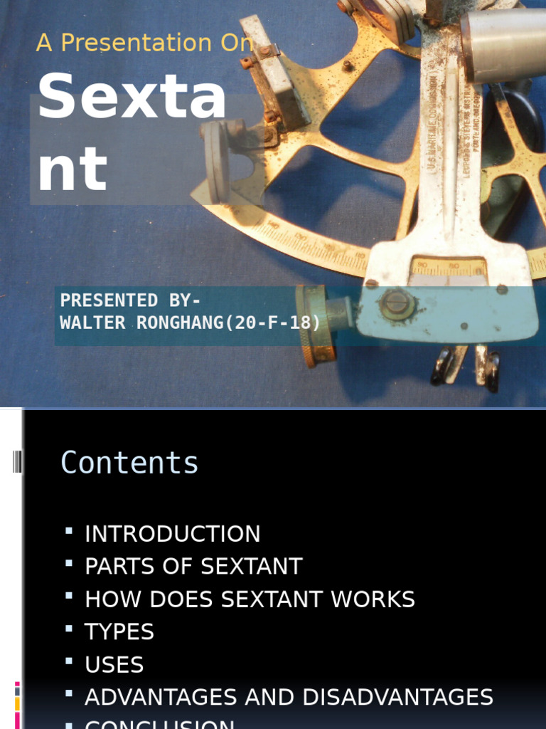 SEXTANT | PDF