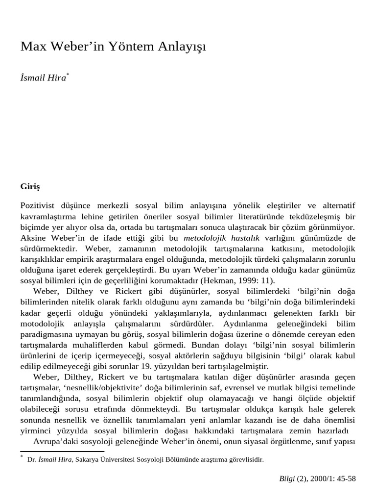 Max Weber___in Y__ntem Anlay______[#311710]-301355 | PDF