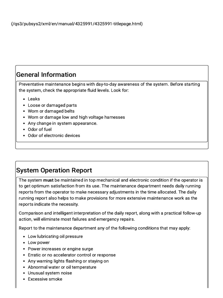 QuickServe Online - (4325991) Generator Drive QSK60 G CM700 K103 ...