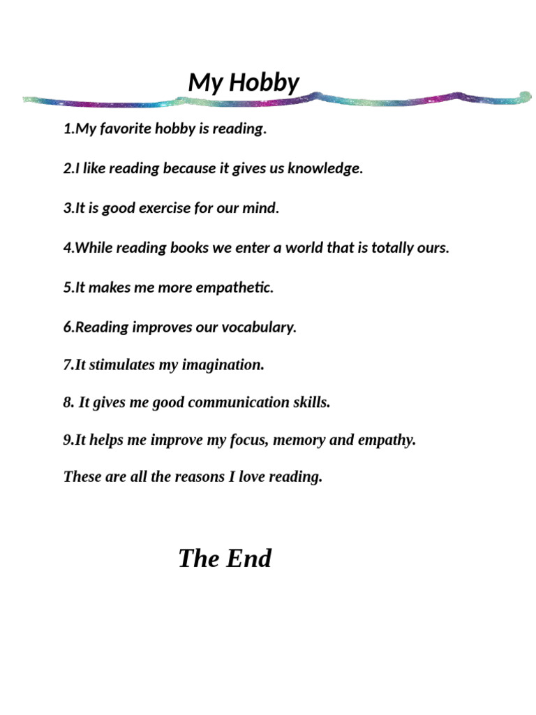 My Hobby | PDF