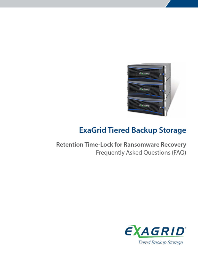 ExaGrid-RTL FAQ - DS | PDF
