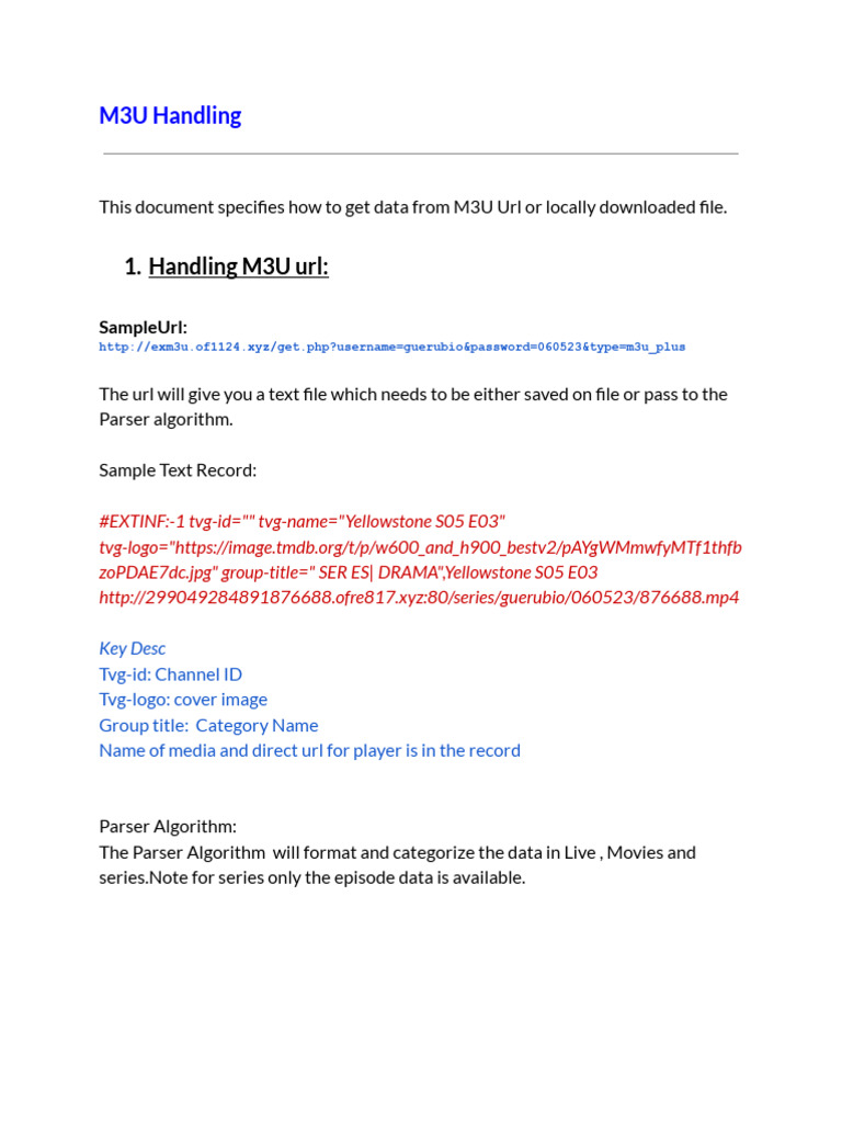 M3U Handling | PDF