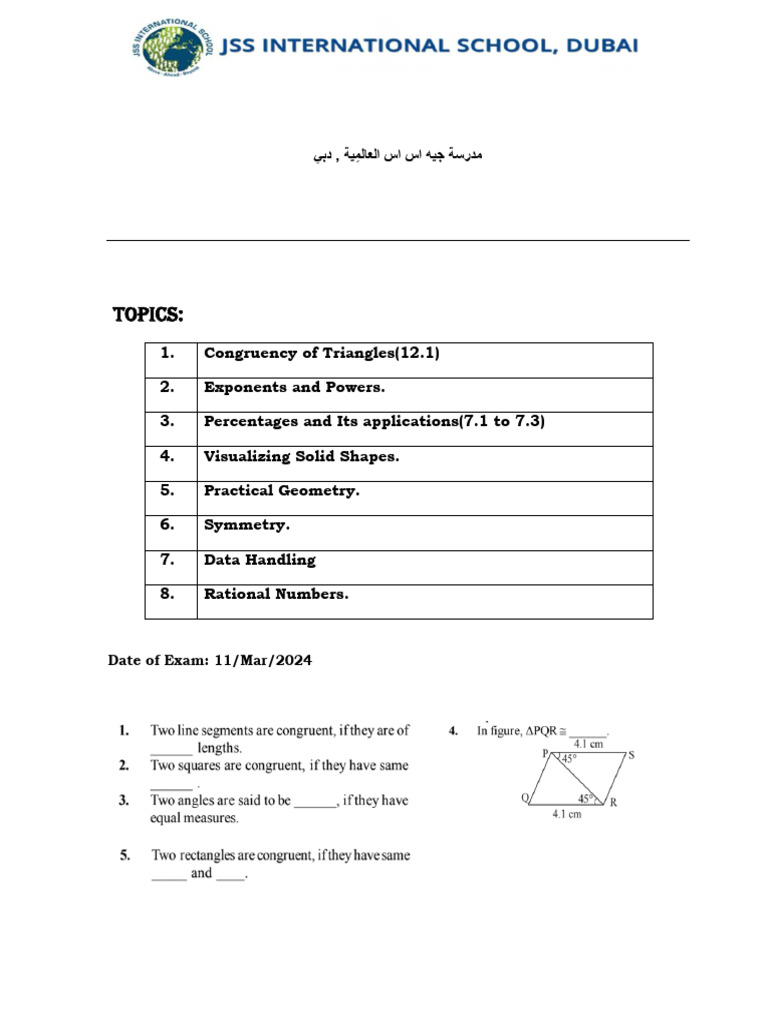 G7_Mathematics_Revision_Worksheet_Term-3(2023-24) | PDF G7_Mathematics_Revision_Worksheet_Term-3(2023-24) | PDF