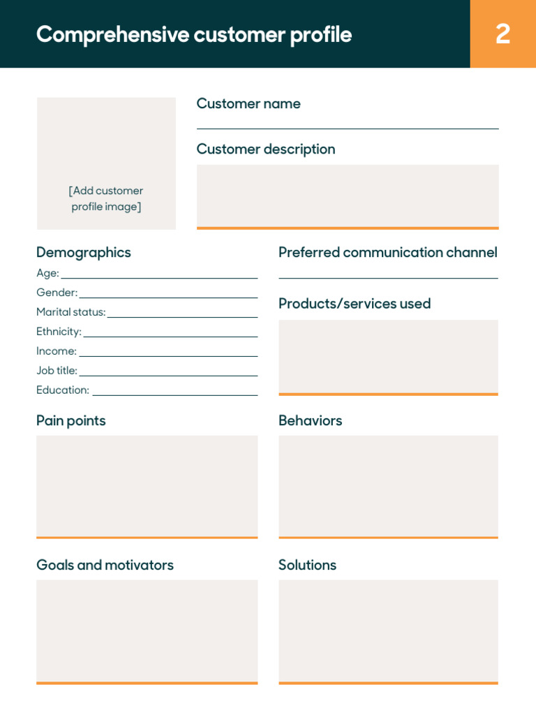 Customer Profile Templates | PDF