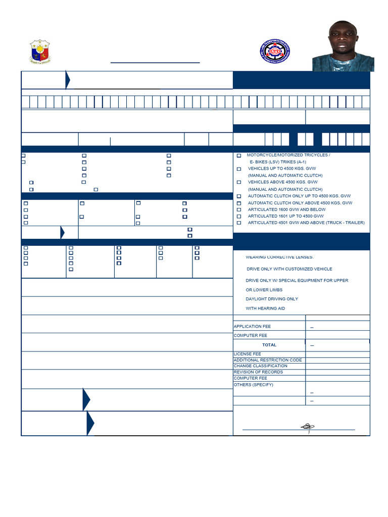 DOTC LTO Form 21 | PDF