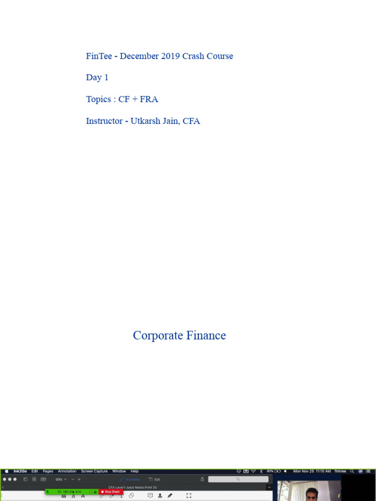 FinTree - Crash Course - Day 1 (Optimized) | PDF