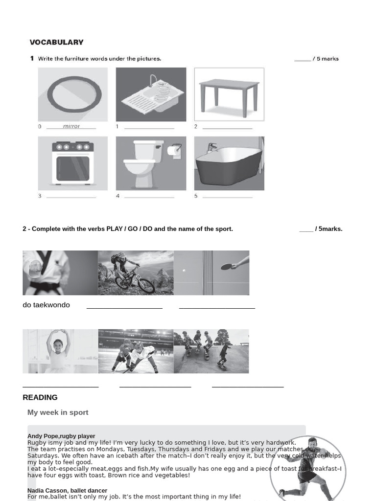 Test 1 - Form 5 - 2024 | PDF