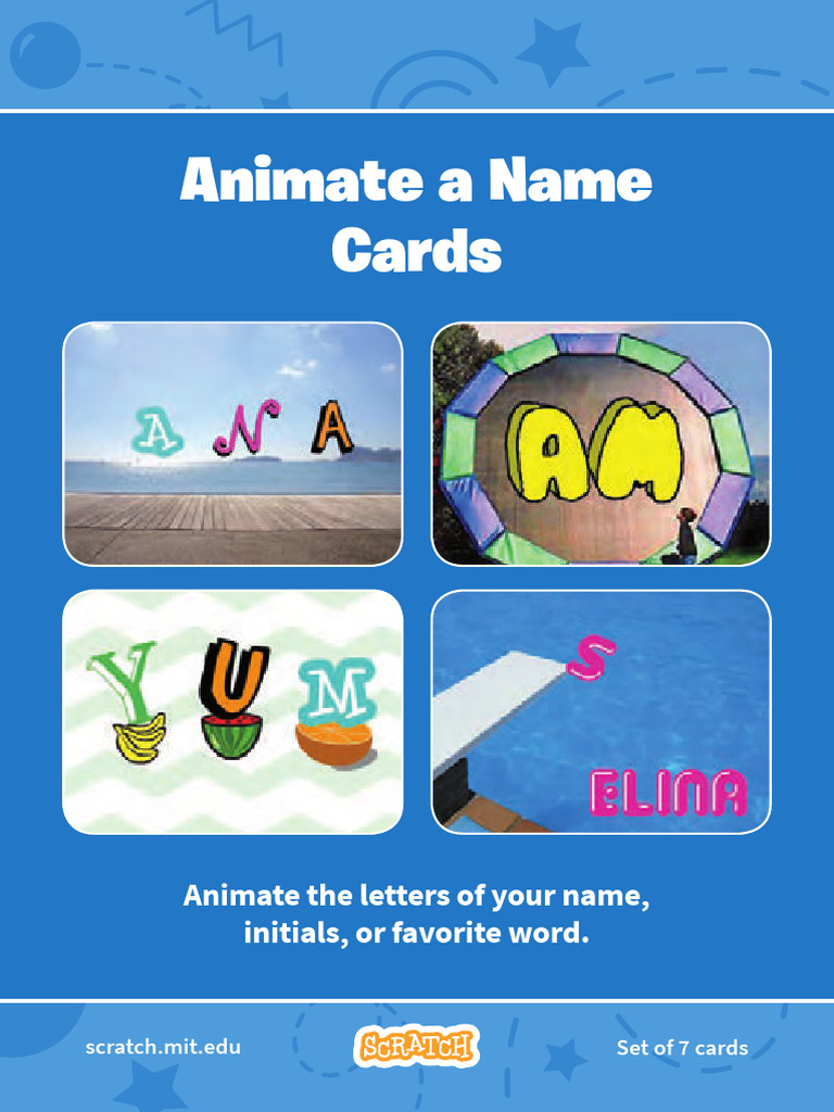 SCRATCH Name Animation Project | PDF