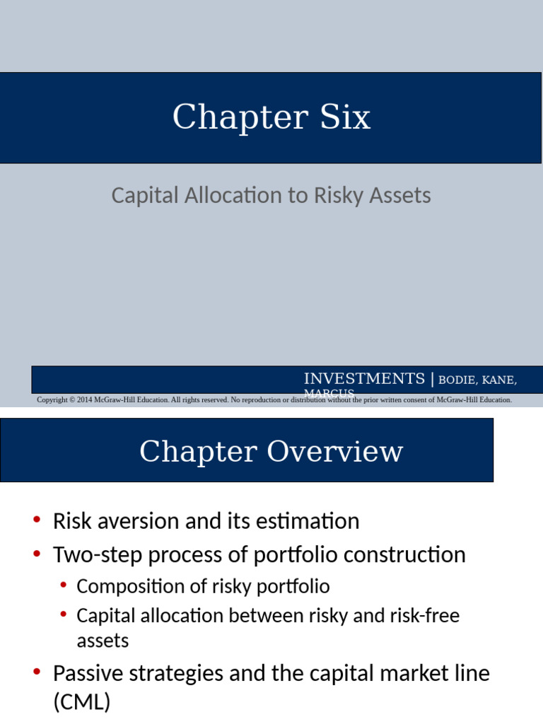 Chapter 6 - Capital Allocation To Risky Assets | PDF
