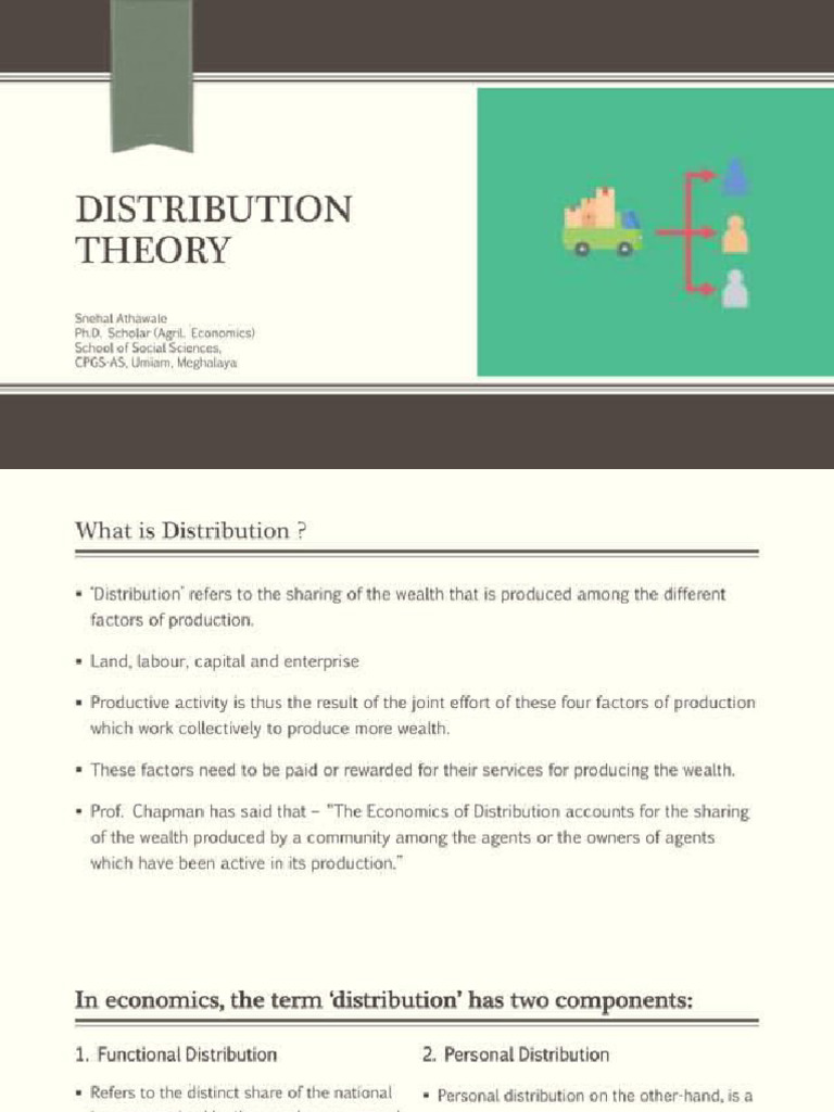 Distribution Theory | PDF