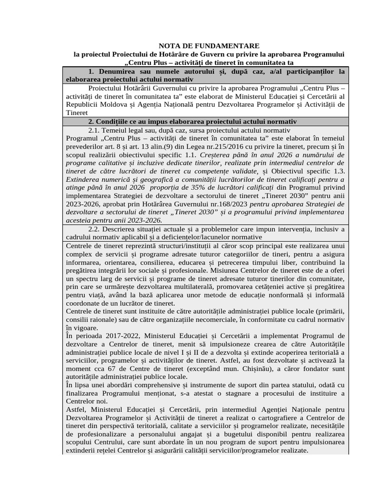 Nota-De-Fundamentare-Centru-Pl... 66e2c8da2de85 | PDF