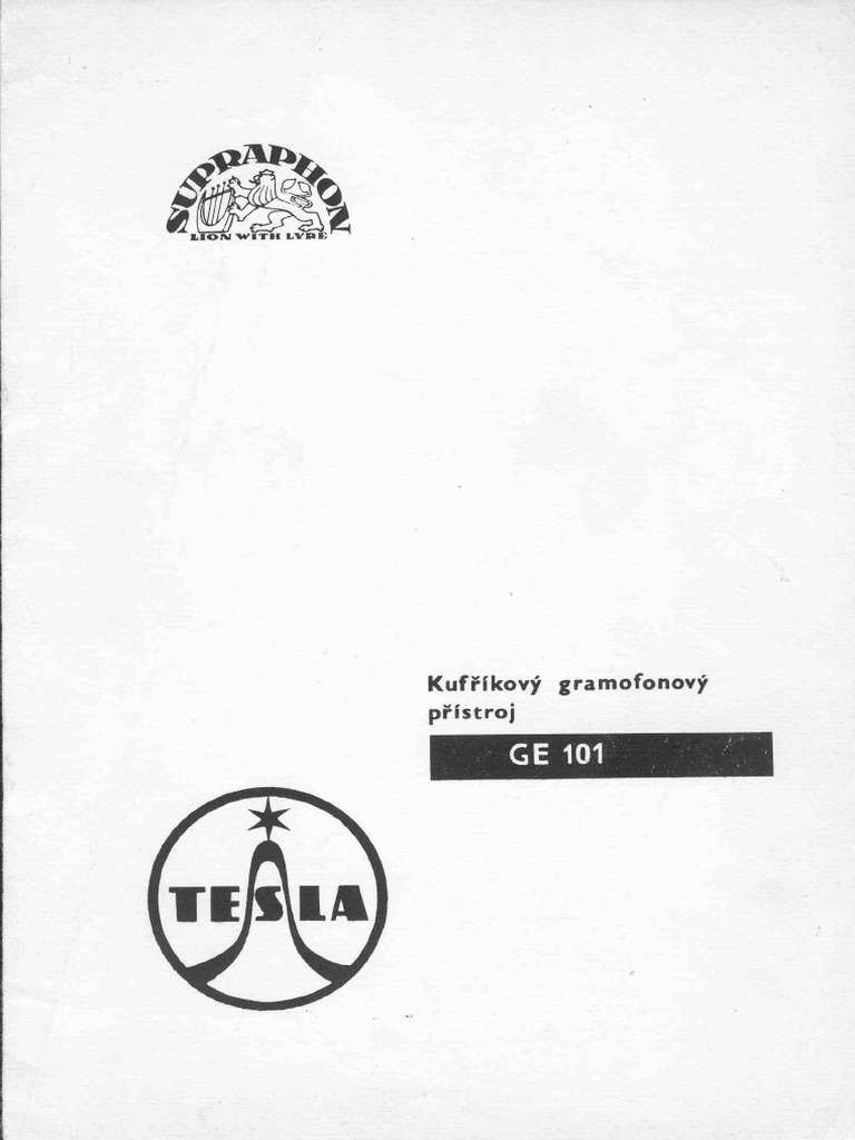 Tesla Ge-101 Supraphon SM | PDF