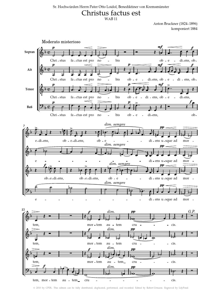 Christus Factus Est | PDF