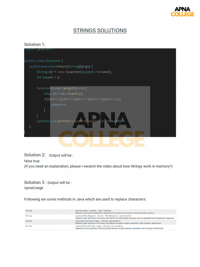 16 - Solutions For Practice Qs | PDF