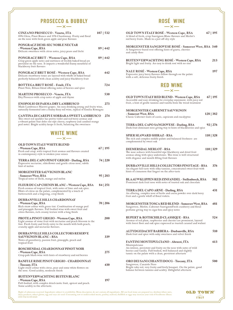 OTI Beverage-Menu Apr24 Web-1 | PDF