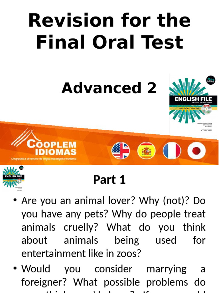 AD2 - Revision Final Oral Test | PDF