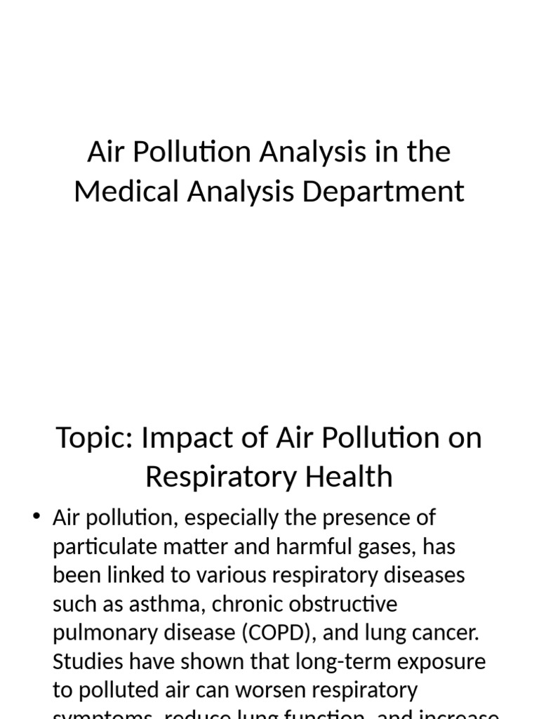 Air Pollution Analysis | PDF