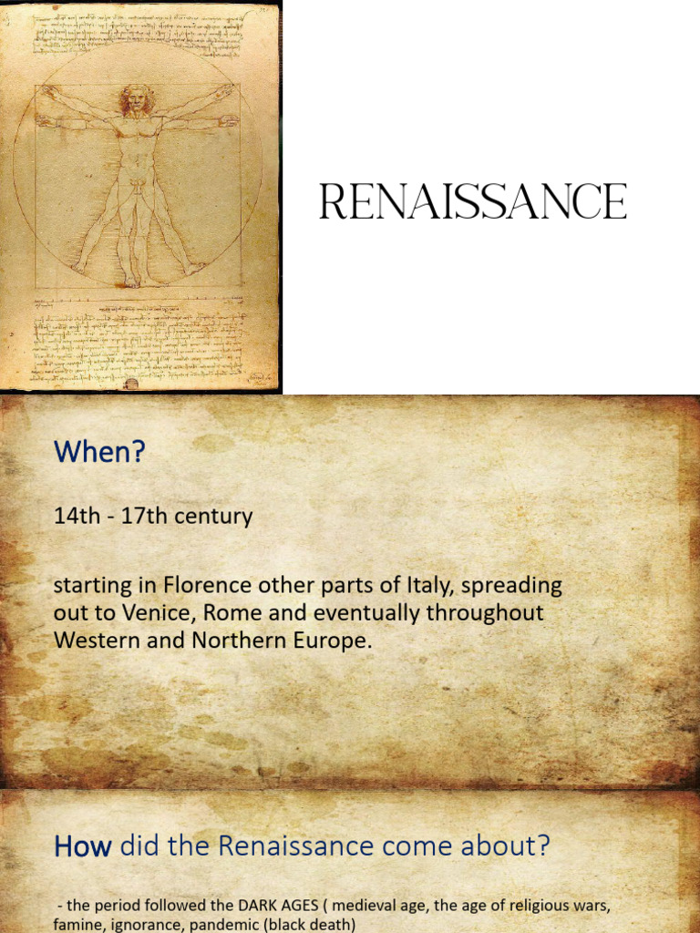 Topic 1 Renaissance | PDF