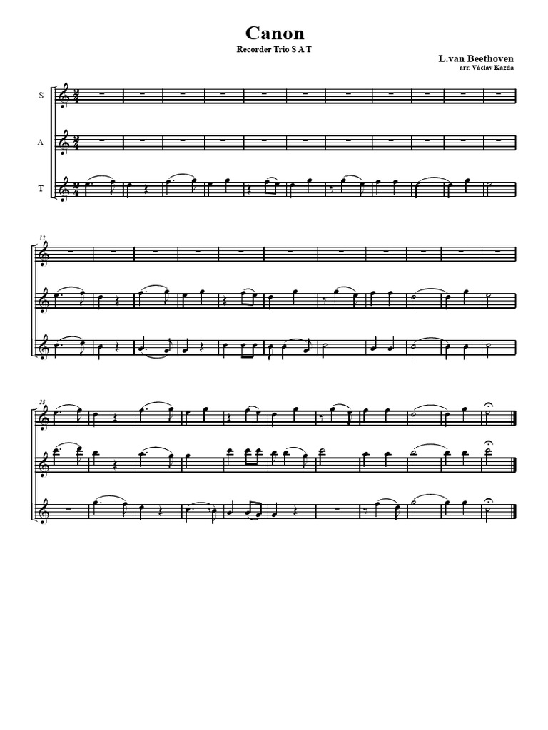 Beethoven L.van - Canon | PDF