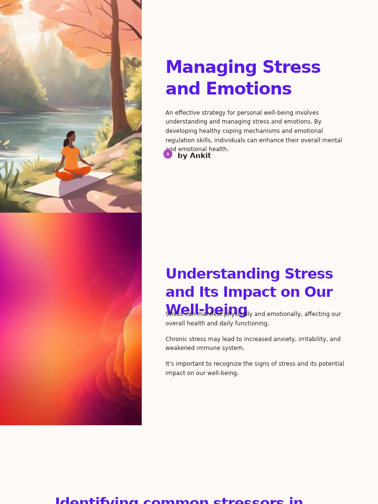 Managing Stress | PDF