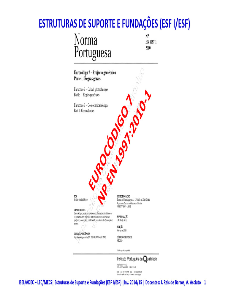 ESF ESF1 3 Eurocodigo7 | PDF