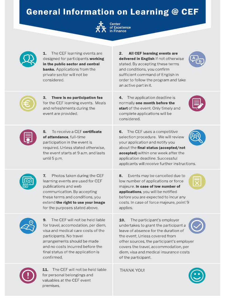 General Information On Learning at CEF | PDF