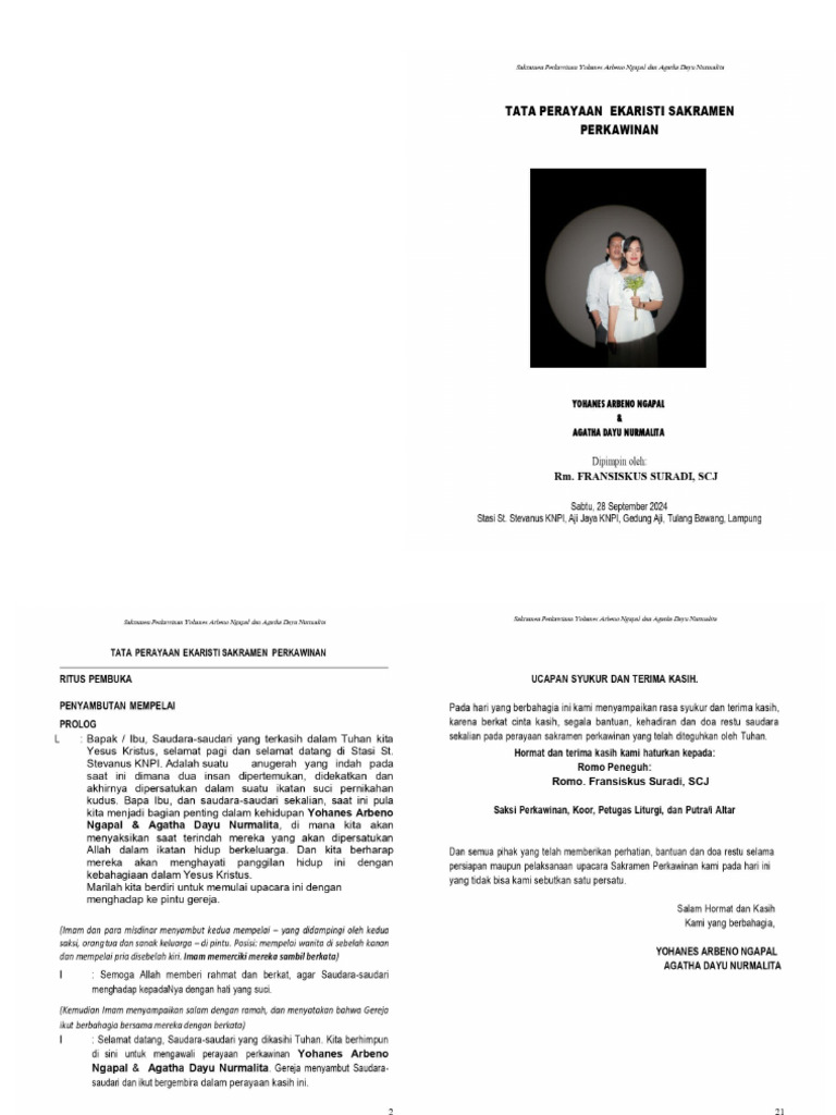 pemberkatan | PDF