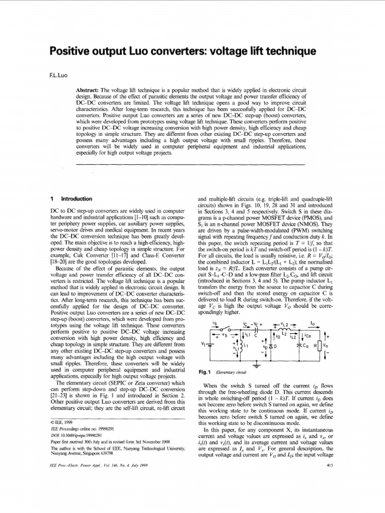 Luo Converters | PDF