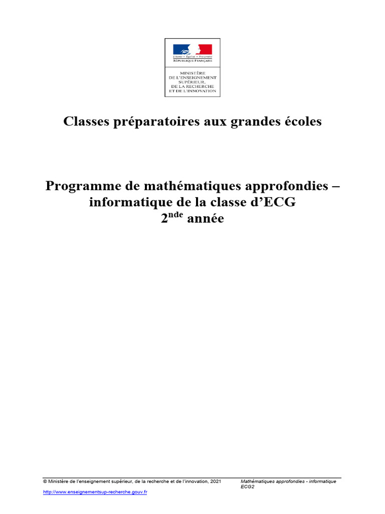 Maths Approfondies Ecg 2 | PDF