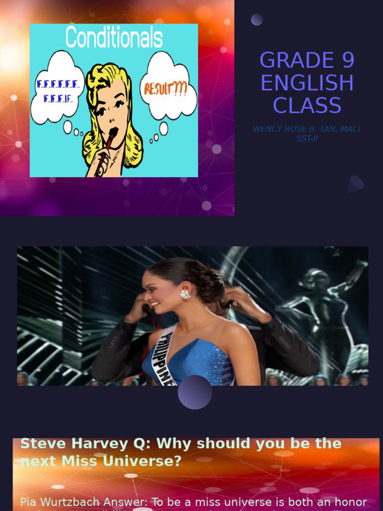 Second Conditionals English 9 Melc 2c | PDF