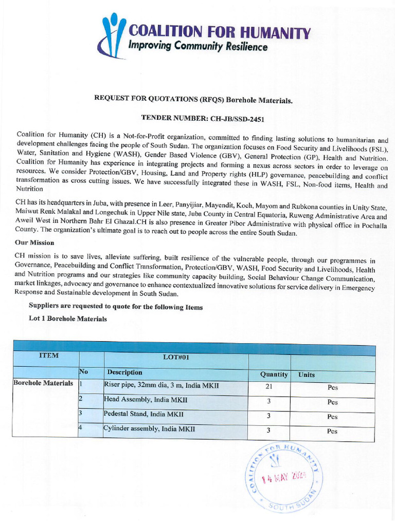 Request For Quotation Rfq Pdf