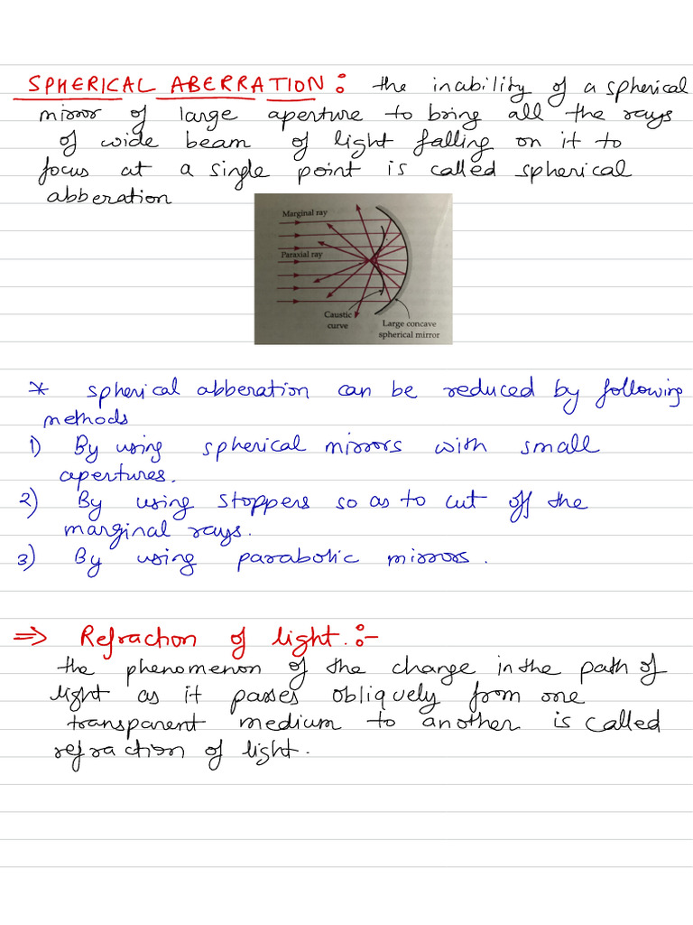 Optics Notes 2 | PDF