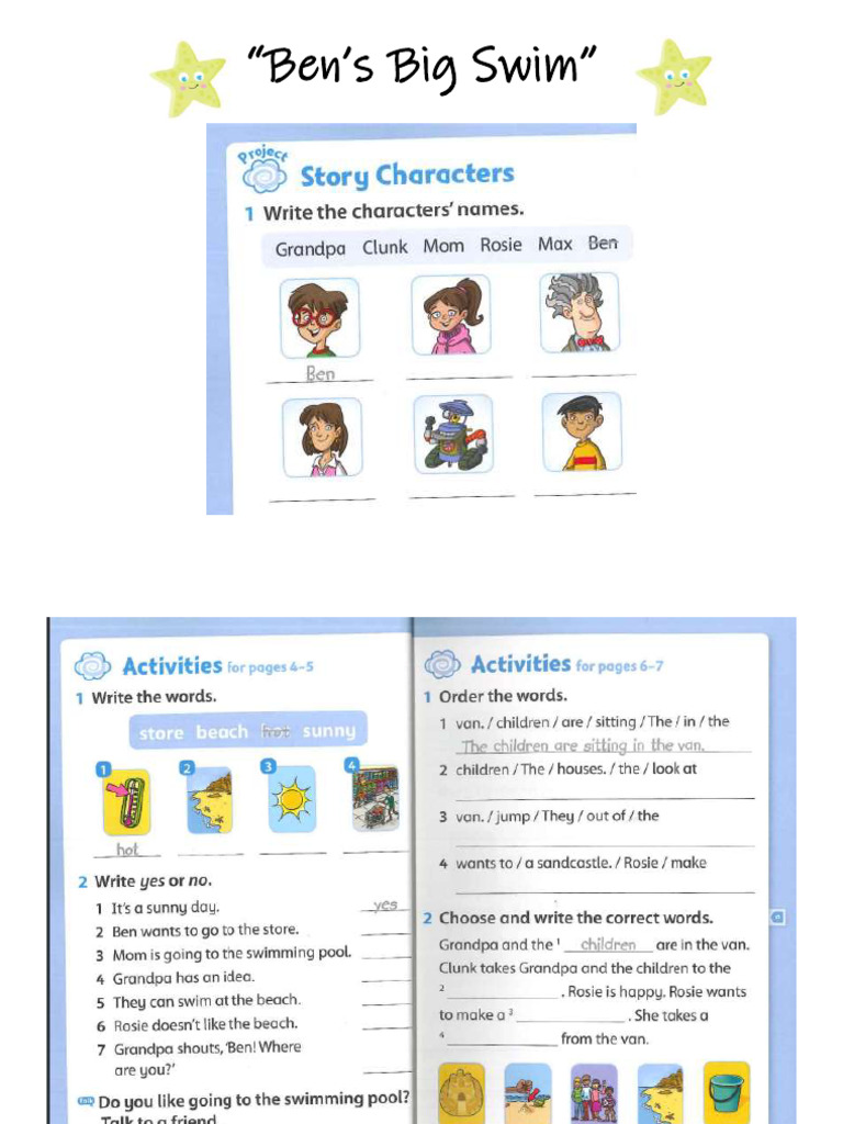Ben'Sbig Swim Activities | PDF