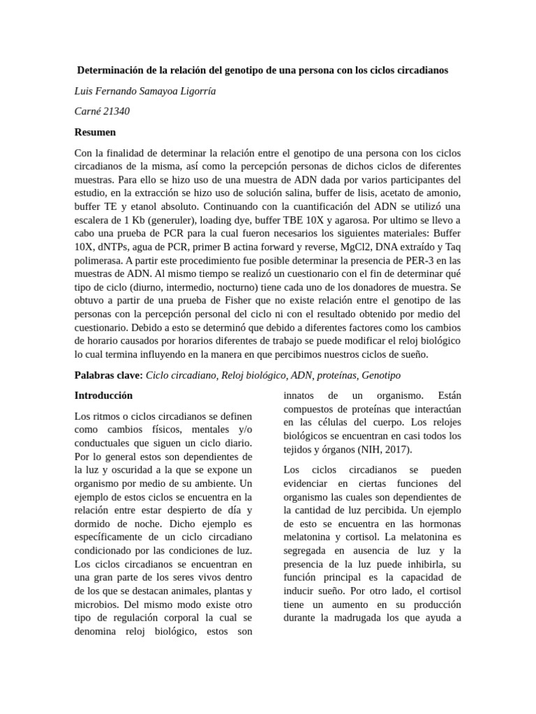 Bio cel Informe 3 | PDF